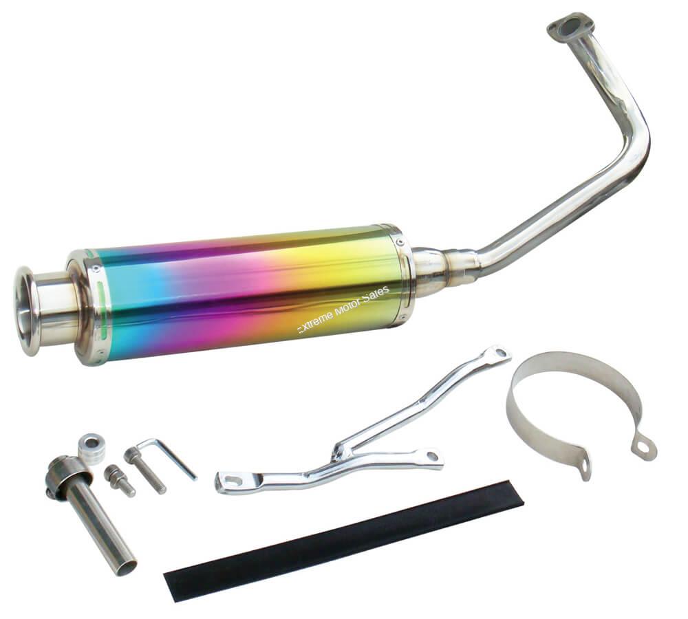 NCY Performance Exhaust , Multicolor, for 50cc QMB139 Scooters ...
