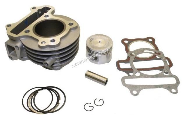 50cc QMB139 4-stroke 47mm, Performance Cylinder Kit- Upgrades to 72cc ...