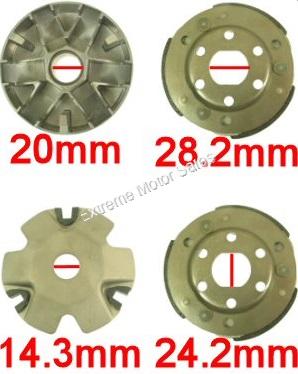 50cc Scooter SSP-G QMB139 Performance Transmission Kit > Performance ...