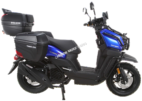 Vitacci Tank 200cc Scooter DX 13 inch Wheels | EFI Gas Scooter > 200cc ...
