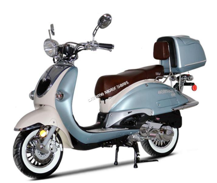 BMS Heritage 150cc 2-Tone Scooter CVT Automatic Transmission > 150cc ...