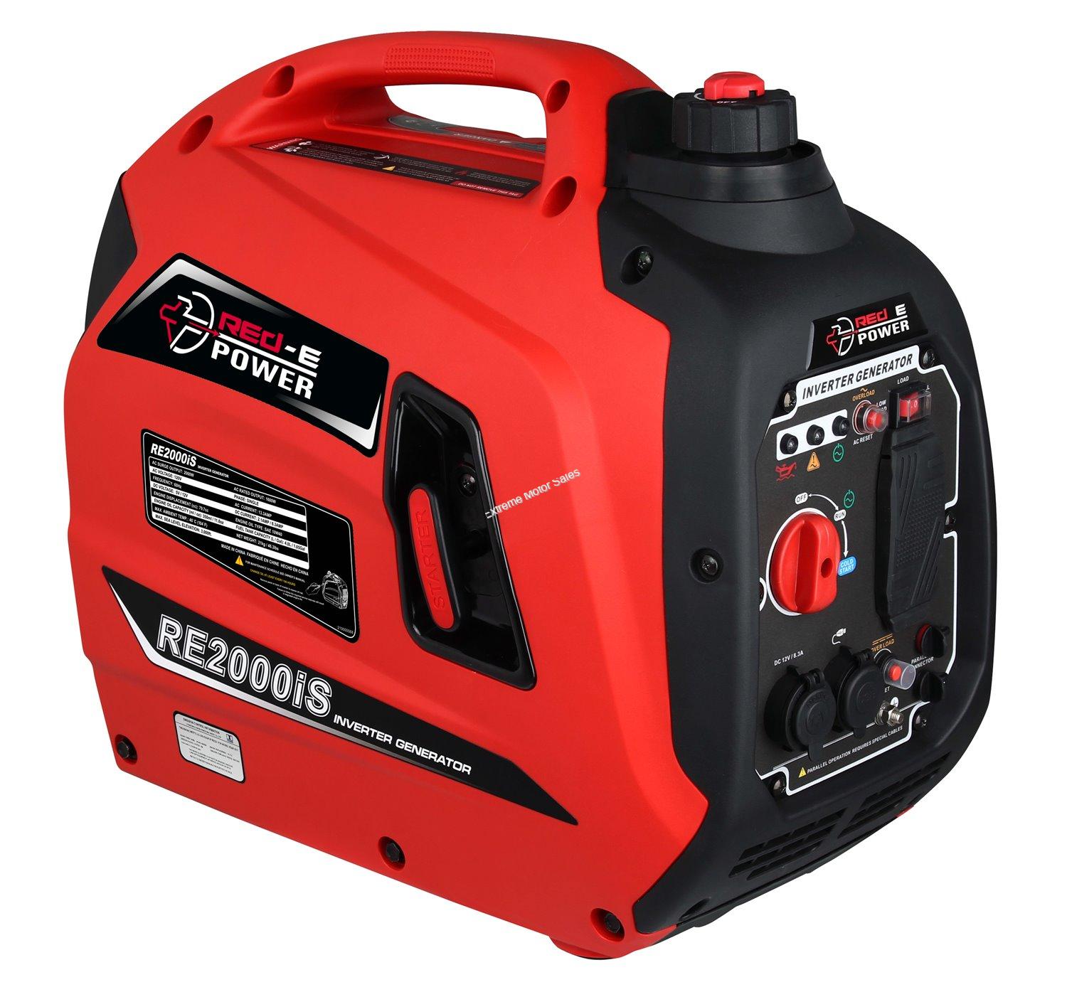 The Red-E-Power RE2000iS Inverter Portable Generator Gas 2000 Watt ...