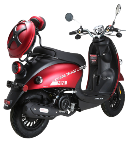 Italica Motors Mini 50cc Gas Scooter Moped Retro Style- 1 Year Warranty ...
