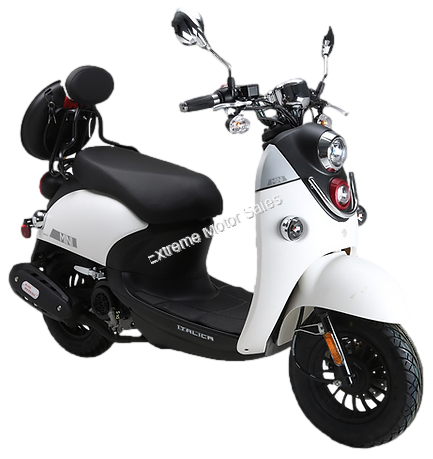 Italica Motors Mini 50cc Gas Scooter Moped Retro Style- 1 Year Warranty ...