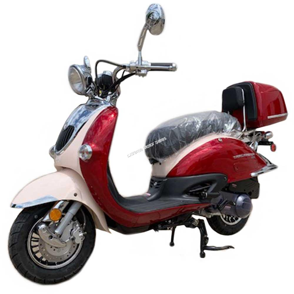 Trailmaster Sorrento 50A 50cc Gas Scooter Moped Retro Style > 50cc ...